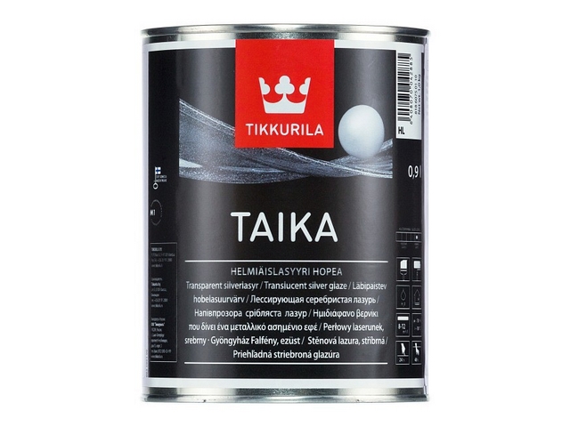 Farba akrylowa ścienna Tikkurila 0,9 l Srebrny półpołysk (6408070042922 ...