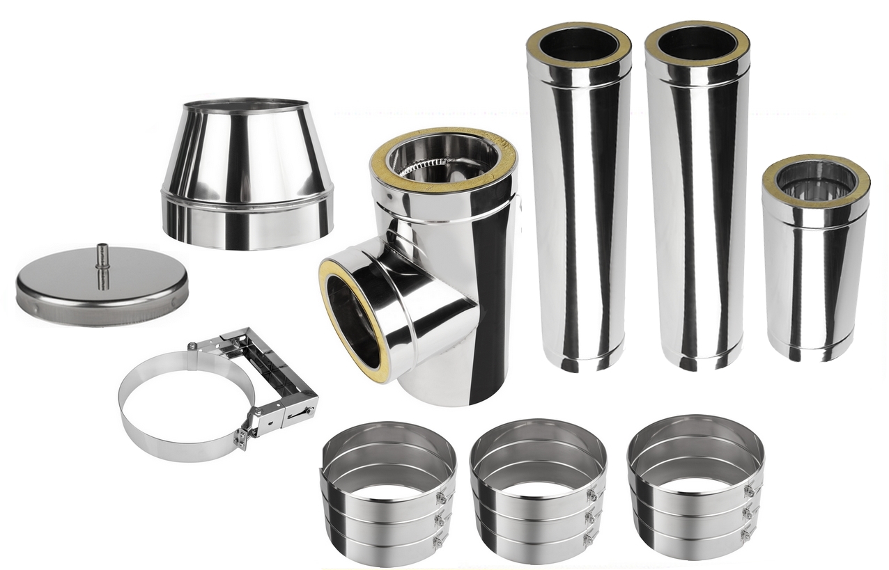 Komin izolowany KWAS dwuścienny 3m FI120/180 • Cena, Opinie • Systemy kominowe 6623233695 • Allegro