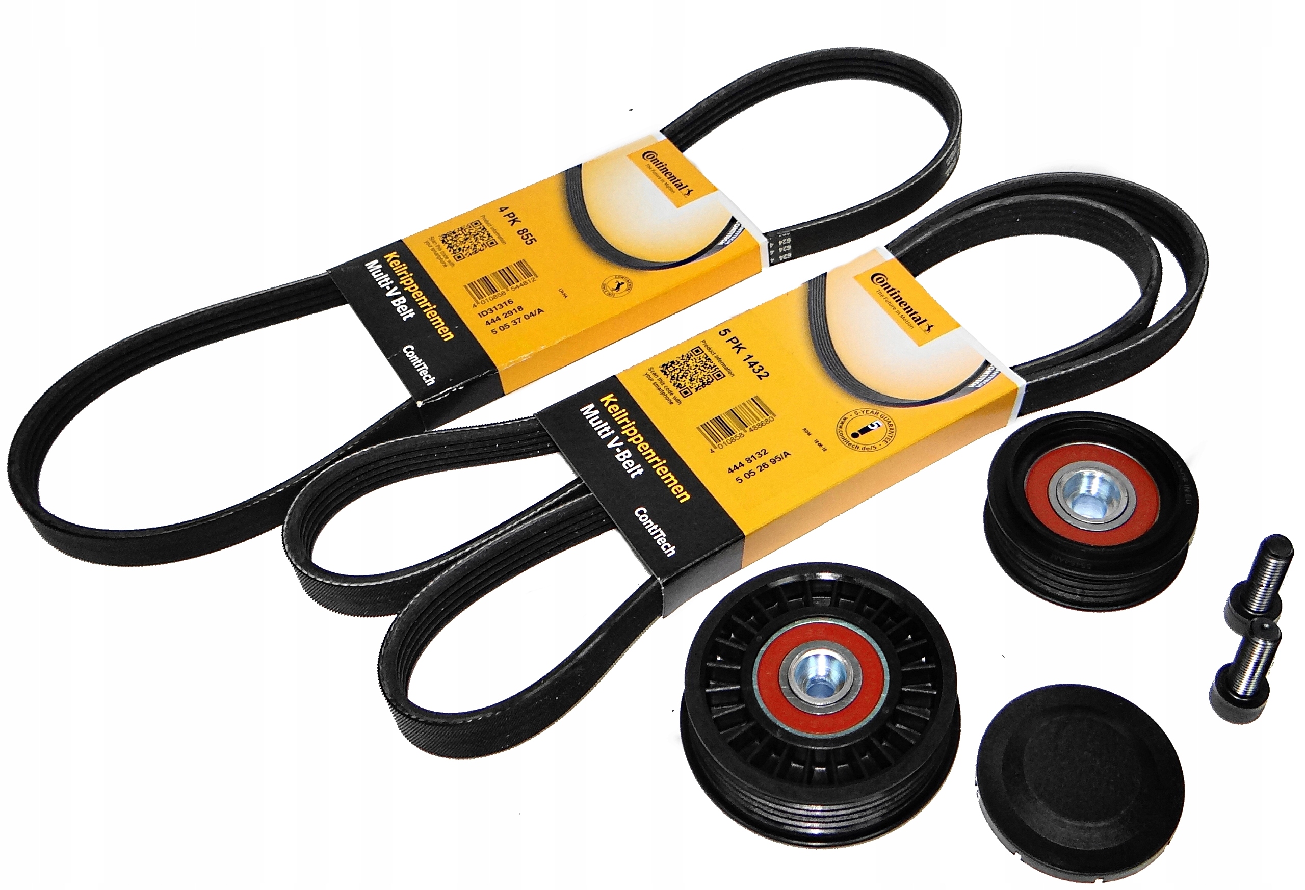 PASEK PASKI ROLKA NAPINACZA VW PASSAT B5 AUDI A4 B5 SKODA SUPERB 1.9TDI 5PK1432 4PK855 za 159,22 ...