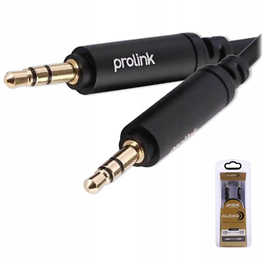 KABEL MINI-JACK 3.5mm STEREO PROLINK AUDIO 1.5m - Sklep, Opinie, Cena w ...