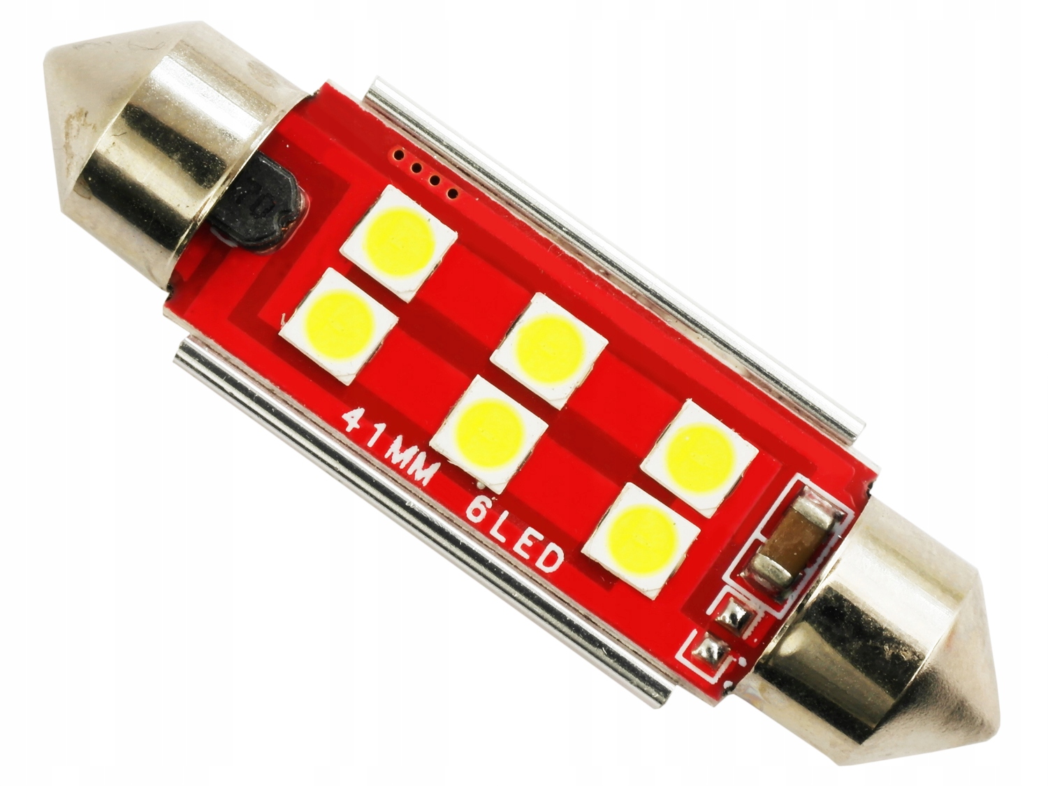 Żarówka C5W C10W 6 LED 3535 CANBUS 12/24V 41 42 mm C5W-6SMD-3030-42MM ... Żarówka C5W C10W 6 LED 3535 CANBUS 12/24V 41 42 mm C5W-6SMD-3030-42MM ...