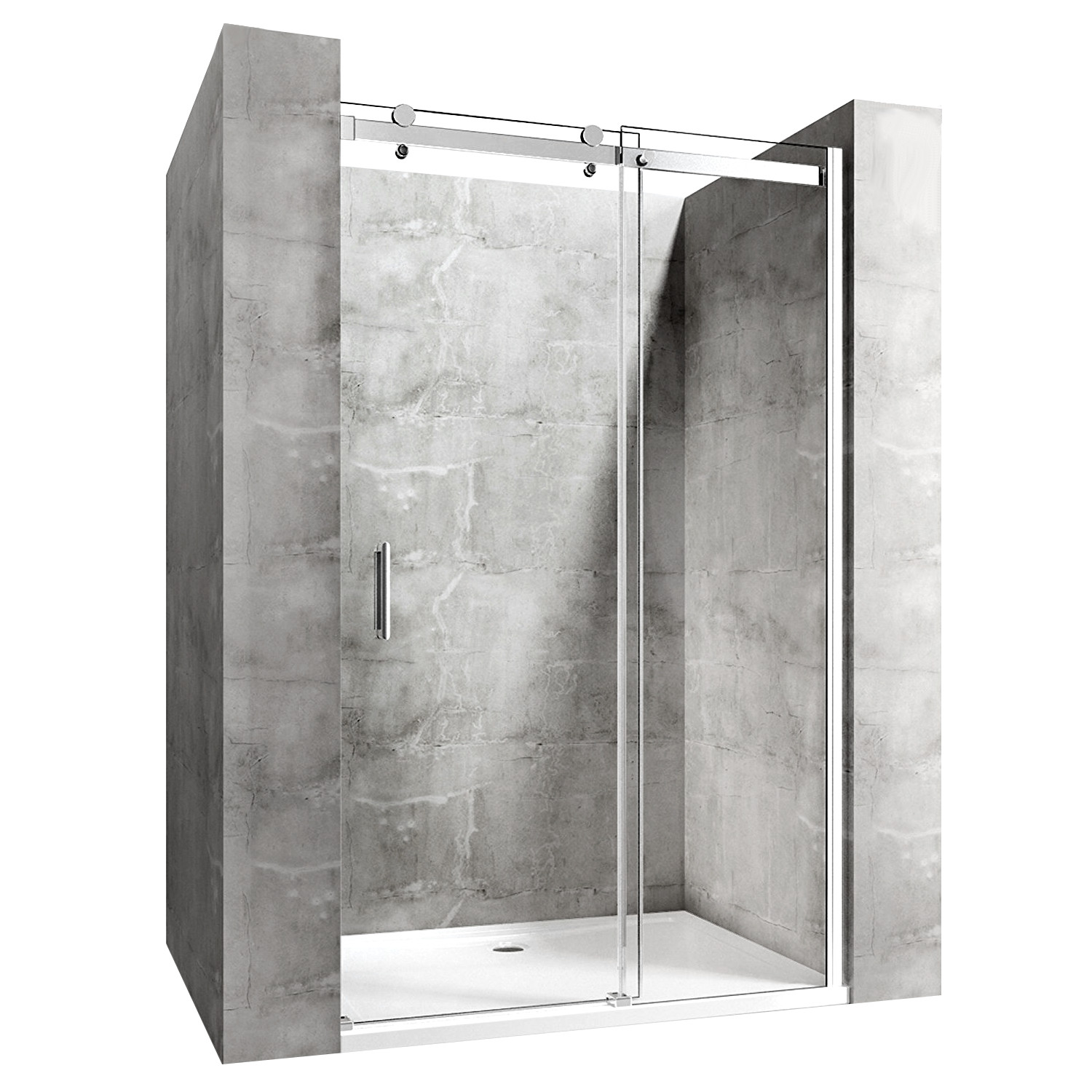 Drzwi Prysznicowe Przesuwne Nixon 140 Cm Rea P L 7750763412 Allegro Pl