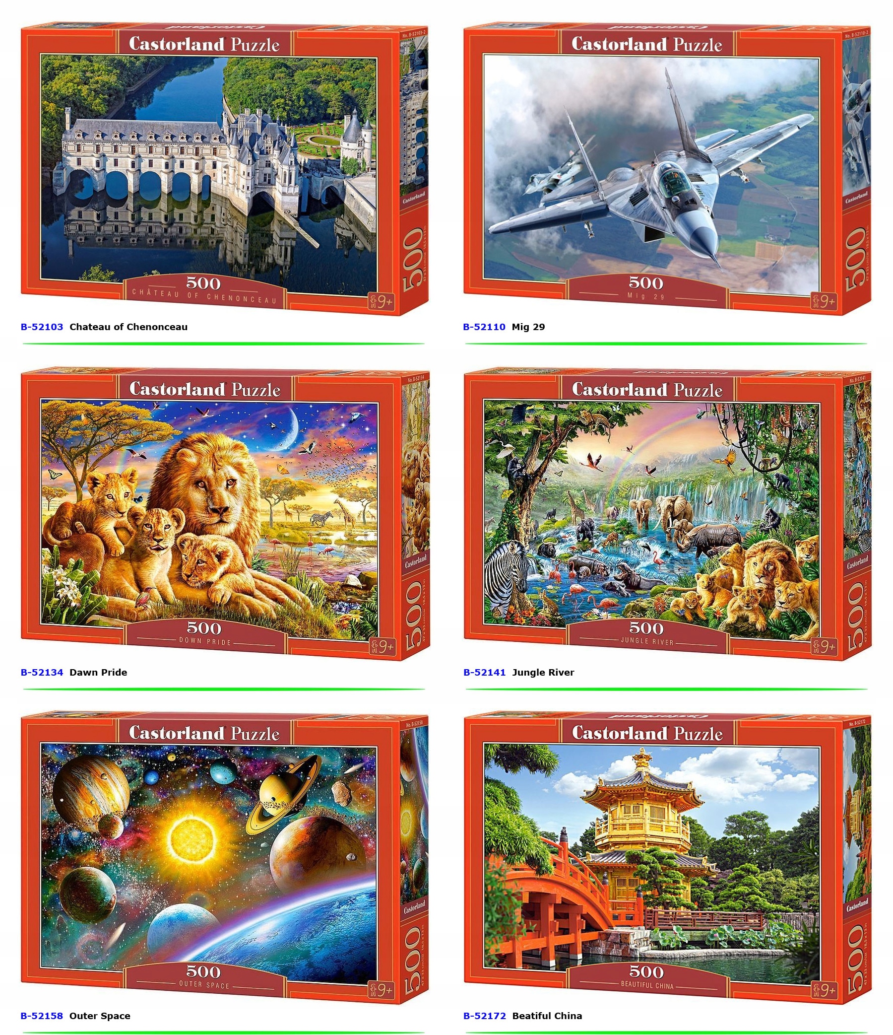 CASTORLAND Puzzle 500 elementów CAS002 - 7372365180 - oficjalne ...