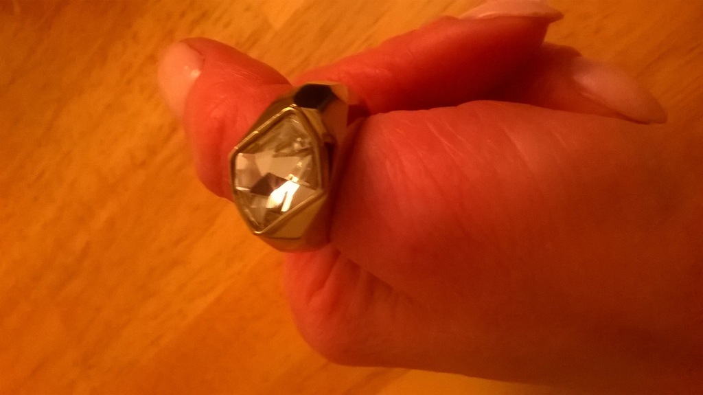 Pierścionek sygnet Dyrberg Kern roz. II Swarovski - 7613309816 ...