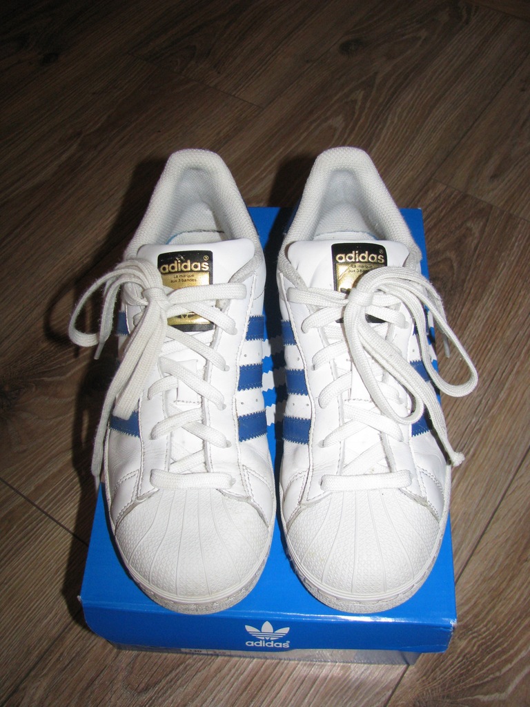 Ekstra skórzane Adidas Superstar r. 36 i 2/3 - 7643382545 - oficjalne ...