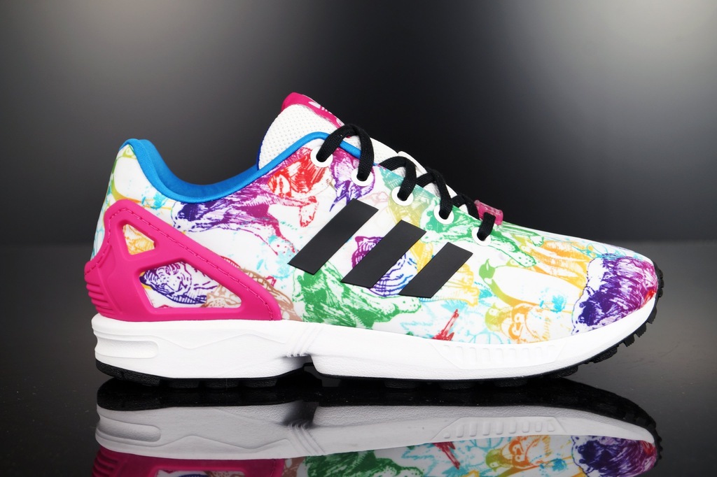 BUTY ADIDAS DAMSKIE ZX FLUX J S76285 KOLOROWE 2016 - 6816678070 ...
