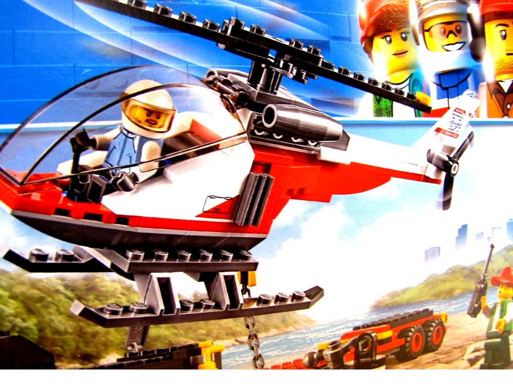 KLOCKI LEGO CITY 310 el. CIĘŻARÓWKA HELIKOPTER rB - 7206014628 ...