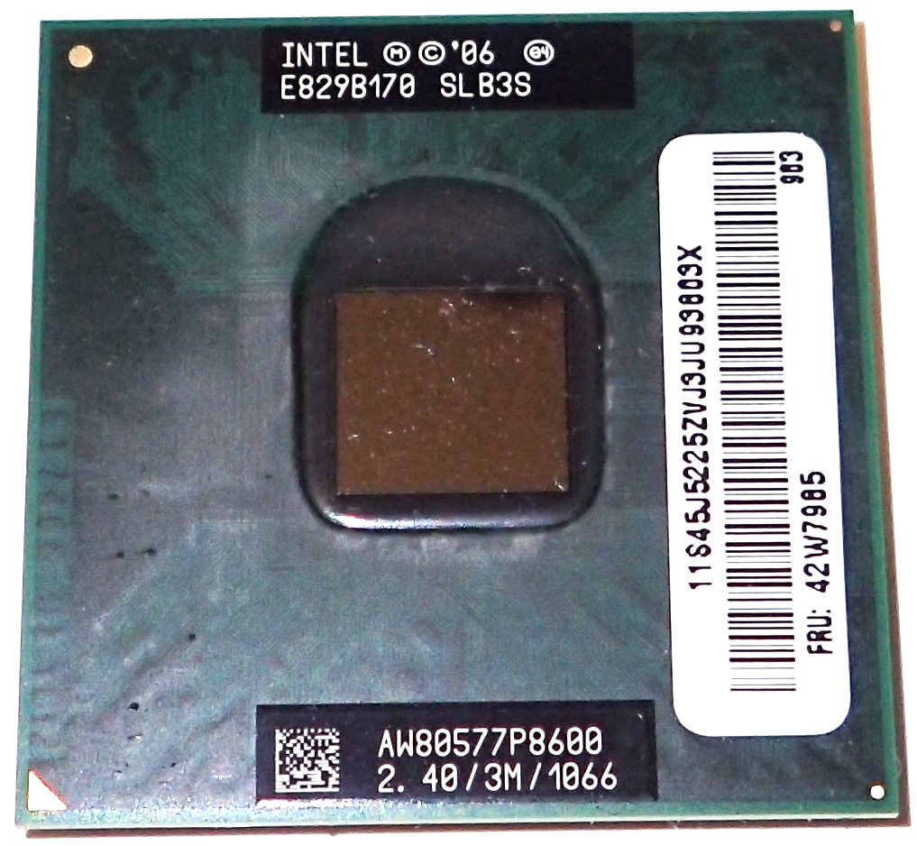 INTEL Core 2 Duo P8600 2x2.40GHz 3M 1066 FSB SLB3S - 7206550106 ...