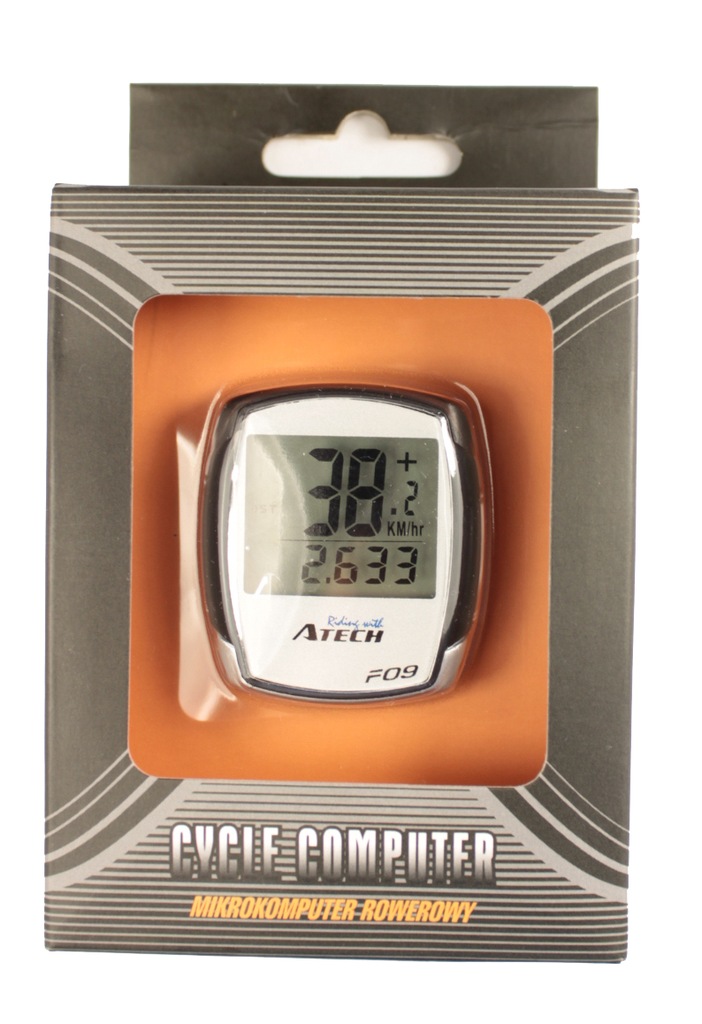 LICZNIK ROWEROWY ATECH TU-09 PRZEWODOWY 9 FUNKCJI - 6839639049 ...