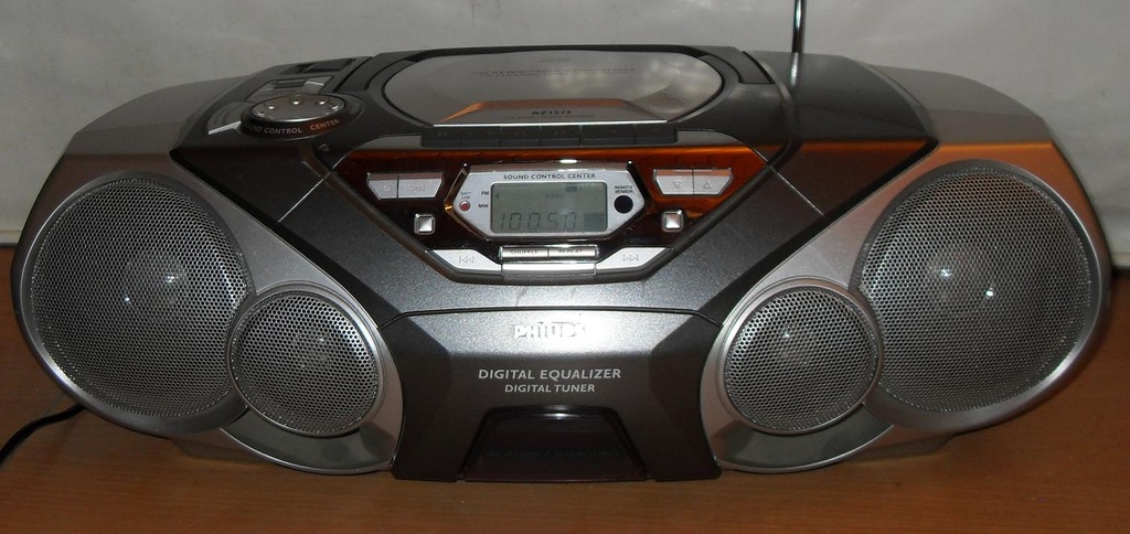 WIELKI BOOMBOX PHILIPS AZ1575/14 CD +KASETA +RADIO - 7464955656 - oficjalne archiwum Allegro