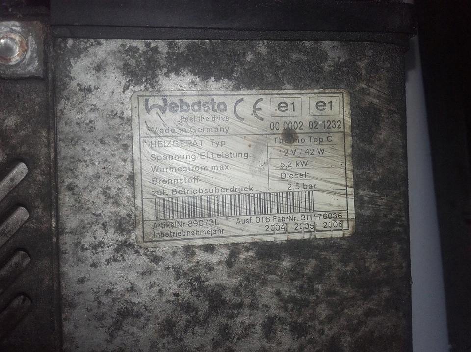 WEBASTO 66724B 12V - 7446126848 - oficjalne archiwum Allegro