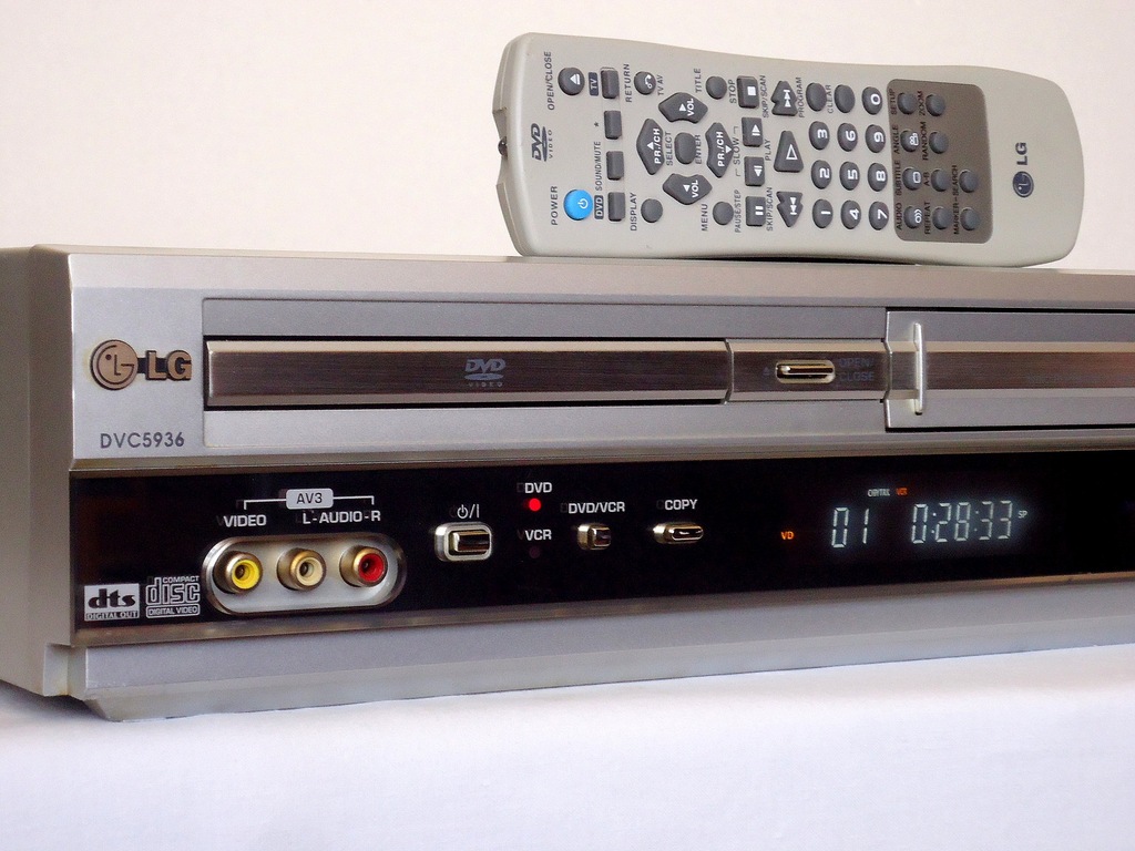 LG Combo DVD-VHS 6GŁOWIC SP/LP Mp3 JPEG PilotORG. - 7241000770 - oficjalne archiwum Allegro