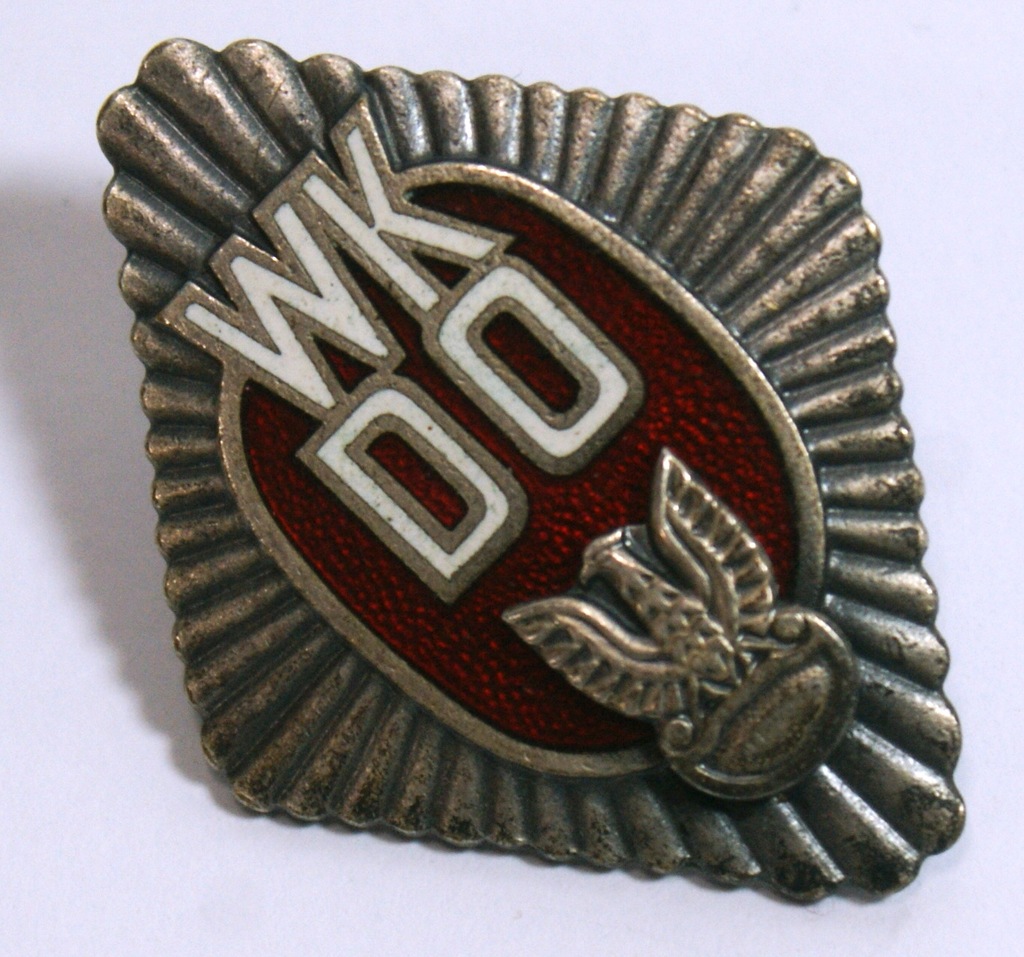 Odznaka WKDO emalia z nakrętką oryginał - 7269659141 - oficjalne ...