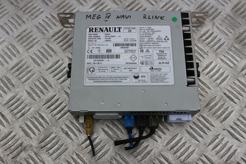 RENAULT MEGANE IV RADIO NAWIGACJA 281155252R RLINK - 7745061923 ... RENAULT MEGANE IV RADIO NAWIGACJA 281155252R RLINK - 7745061923 ...