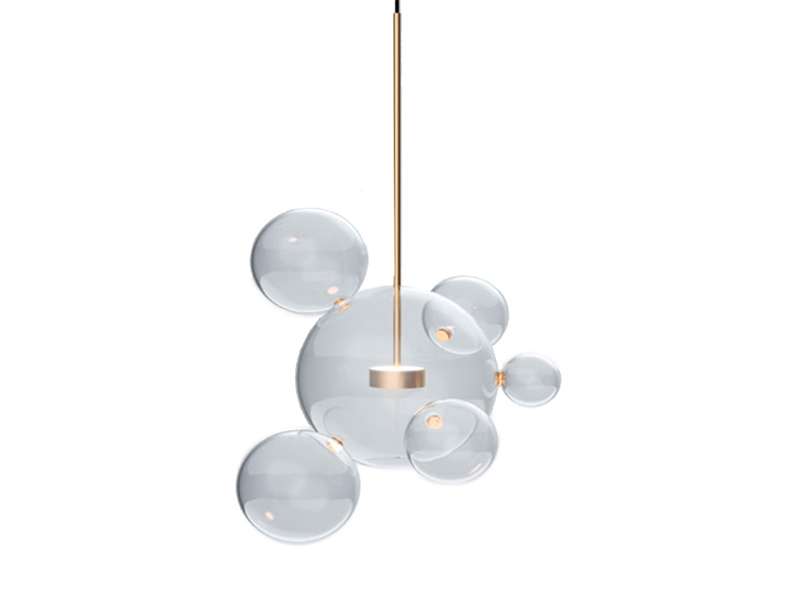 CAPRI 6 - LAMPA WISZĄCA SZKŁO TRANSPARENTNE METAL - 7181724255 ...