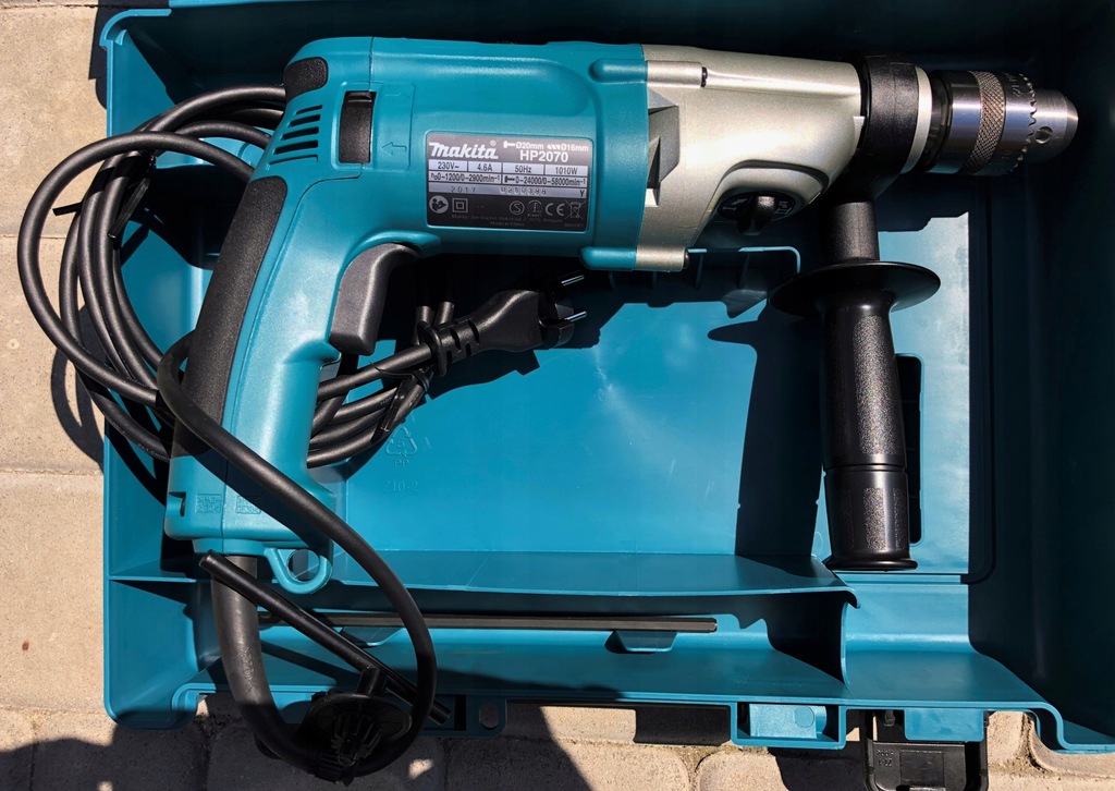 Makita Wiertarka udarowa 1010W 2Biegi, HP2070 - 7449164933 - oficjalne archiwum Allegro