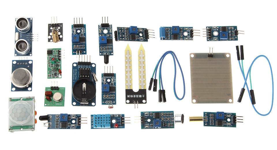 Zestaw czujników 16 w 1 modułów Arduino MQ-2 laser - 7338967345 - oficjalne archiwum Allegro