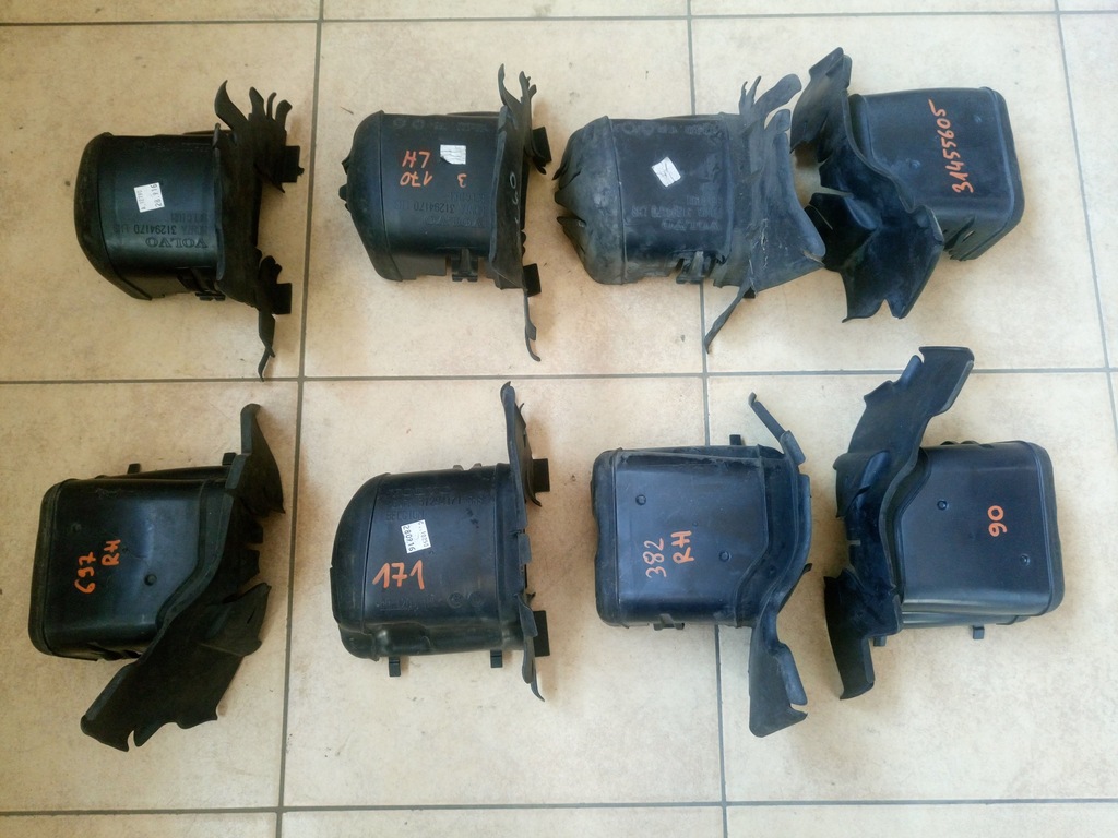 VOLVO XC60 LH RH KIEROWNICA POWIETRZA OSŁONA BELKI - 7204053038 ...