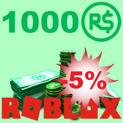 *OPIS* (-5%) ROBUX - 1000 - ROBLOX - 7364296808 - oficjalne archiwum ...