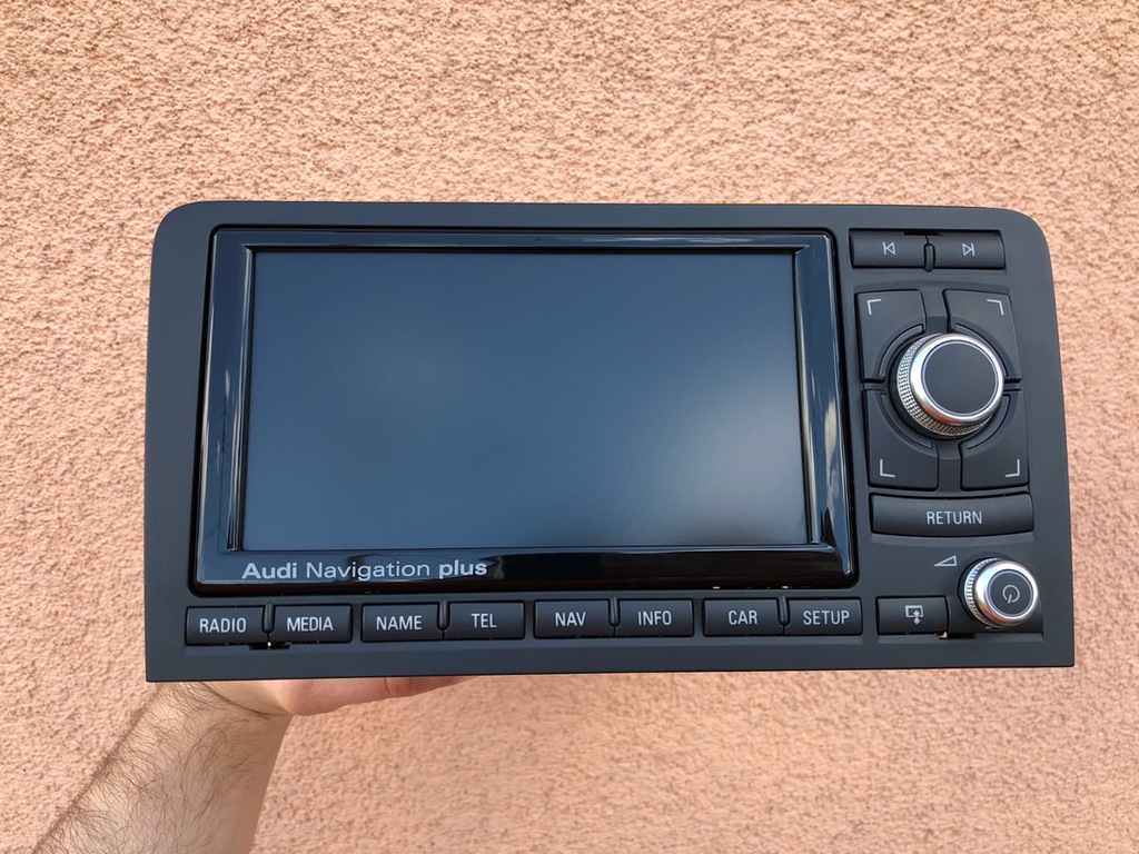 Audi A3 Radio Nawigacja RNS-E 193G LED CHROM PL - 7453443855 - oficjalne archiwum Allegro