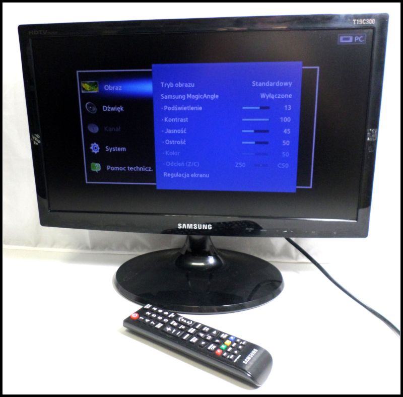 TELEWIZOR MONITOR SAMSUNG T19C300EW KOMPLET - 7426316071 - oficjalne ...