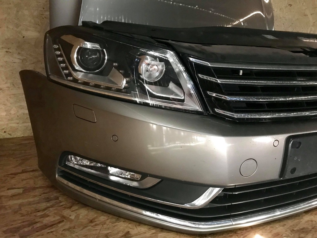 Passat B7 kompletny przod maska zderzak xenon LC8Y - 7339061479 - oficjalne archiwum Allegro