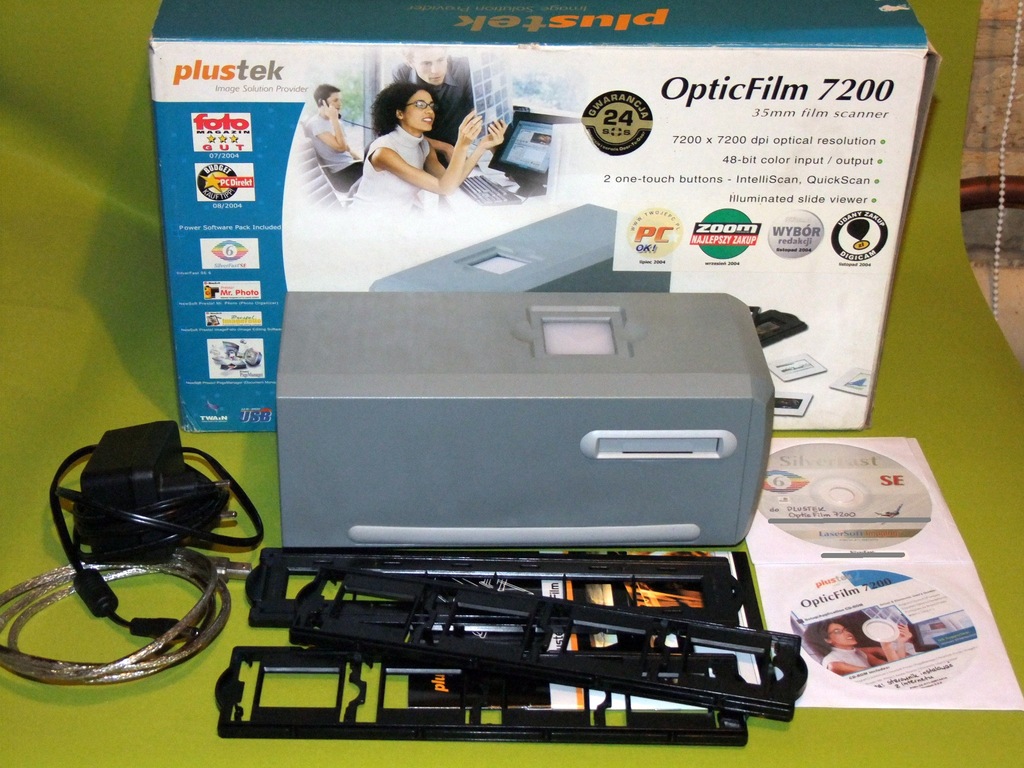 Plustek OpticFilm 7200 Skaner do filmów + programy - 7064385296 ...