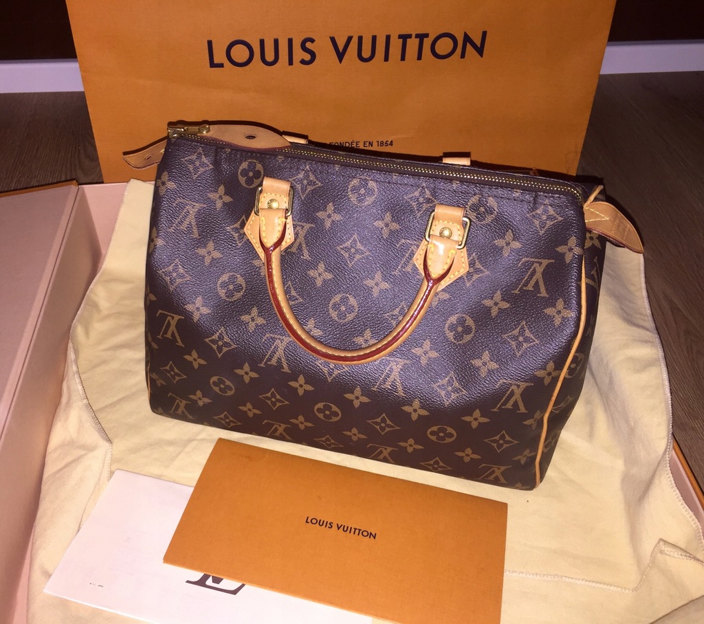 Torebka Louis Vuitton SPEEDY monogram ORYGINALNA - 7689196235 - oficjalne archiwum Allegro