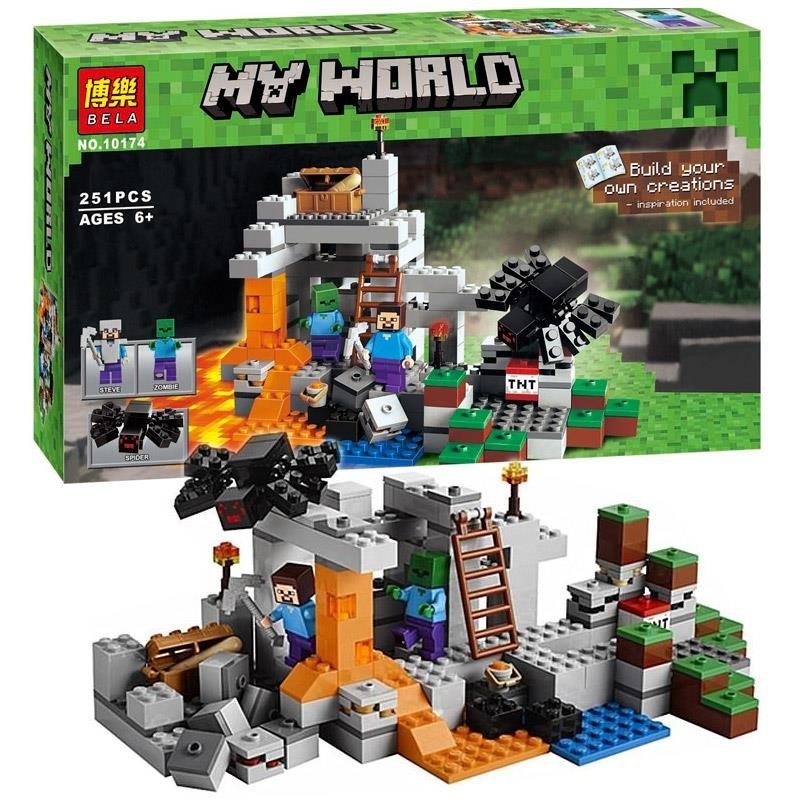 KLOCKI MY WORLD JASKINIA +N LEGO MINECRAFT 21113 - 7083196738 ...