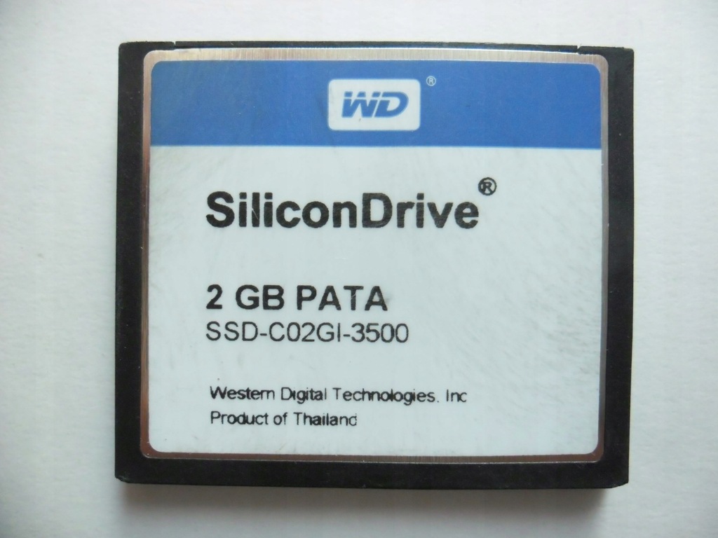 Karta Compact Flash CF WD SiliconDrive 2GB - 7532958759 - oficjalne ... Karta Compact Flash CF WD SiliconDrive 2GB - 7532958759 - oficjalne ...