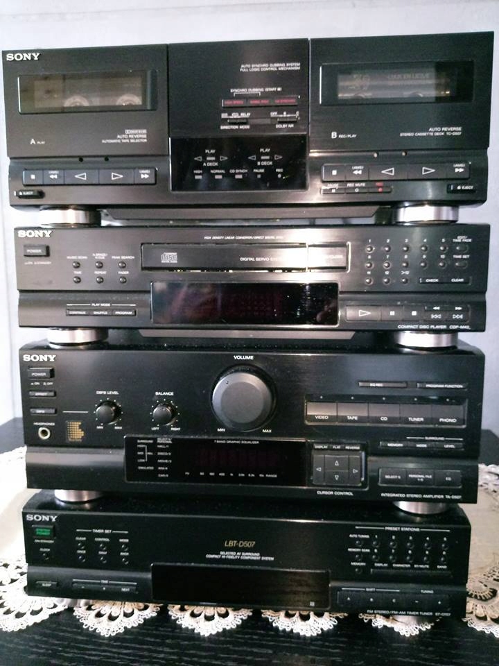 SONY wieża St-D707, Ta-D507, CDP-M43, Tc-D507, - 7323560817 - oficjalne archiwum Allegro