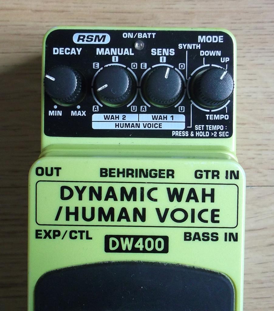 Behringer DW400 Dynamic Wah / Human Voice (AW 3) - 7340615344 ...
