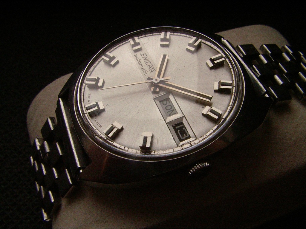 ENICAR AUTOMATIC, 100% ORYGINAŁ, RZADKI WERK 1147B - 7228433940 ...