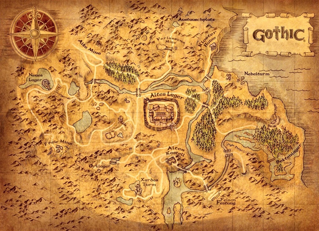 MAPA ŚWIATA GOTHIC - 7679973729 - oficjalne archiwum Allegro