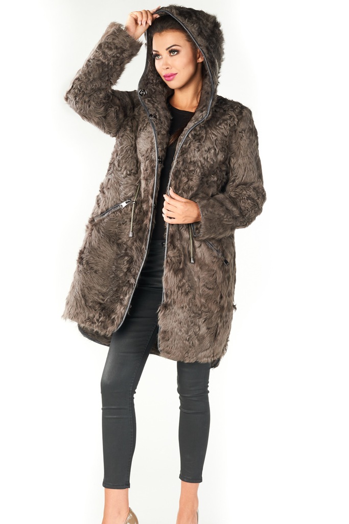 FUTRO KURTKA Z KOZIC kl karakuł karakuły NOWOŚĆ - 6977941031 ...