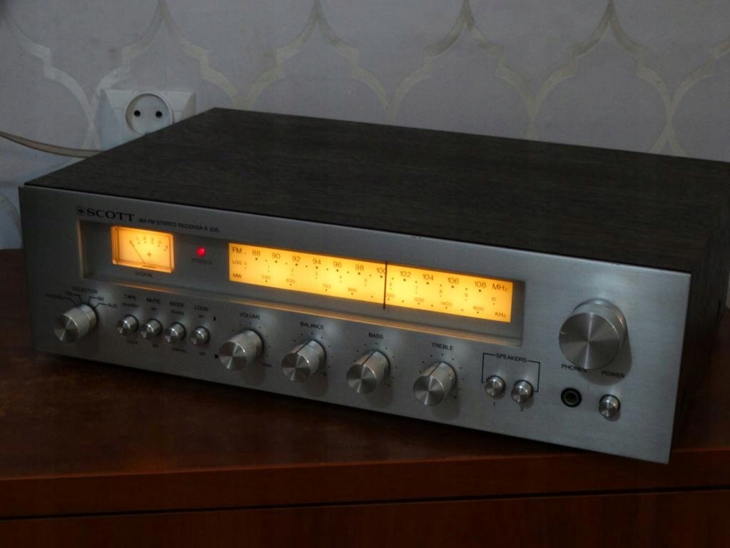 Amplituner stereo SCOTT R-306 Vintage , ładny. - 7604810526 - oficjalne ...