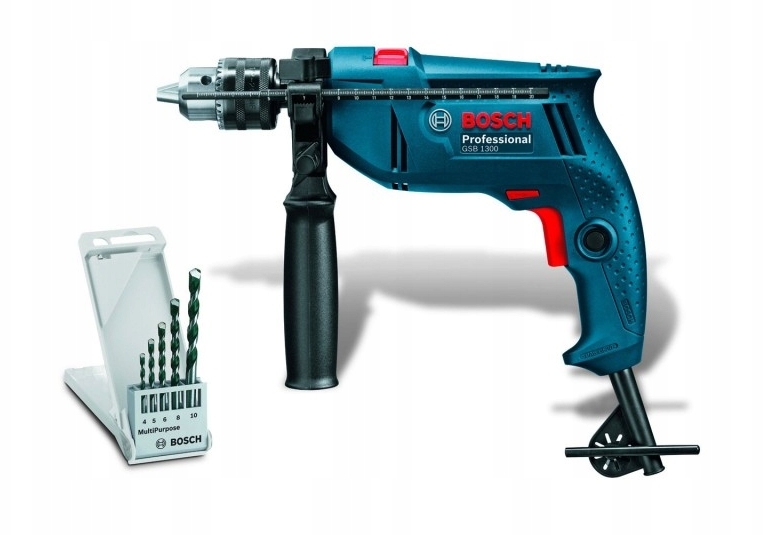BOSCH Wiertarka GSB 1300 Professional + Wiertła - 7761826008 ...