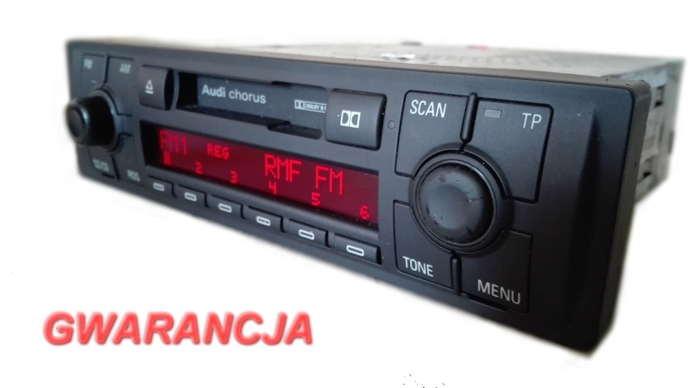 RADIO AUDI CHORUS 2 A3 A4 A6 A8 chowane gałki+KOD - 6891736687 - oficjalne archiwum Allegro