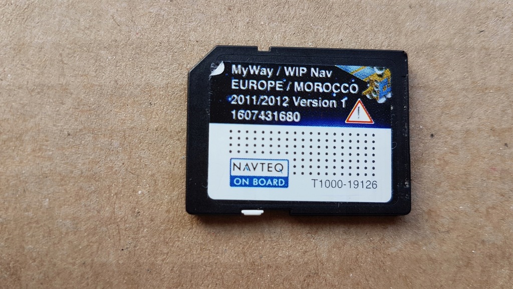 CITROEN MAPA KARTA SD MYWAY NAVTEQ EUROPA - 7603404911 - oficjalne ...